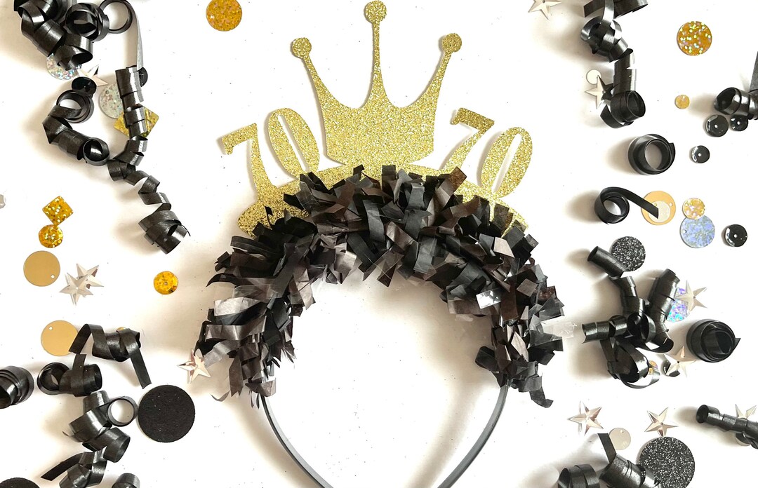 70th Birthday Crown, 70th Birthday Headband, 70th Birthday Decorations ...