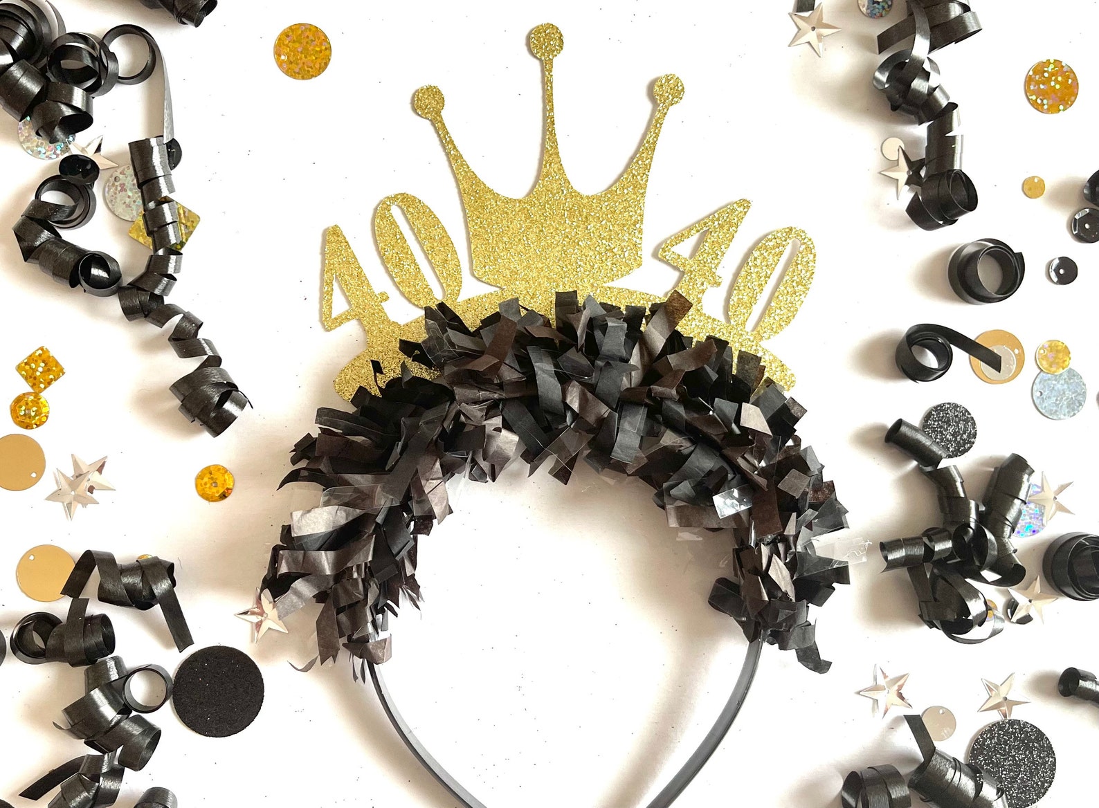 40th Birthday Crown, 40th Birthday Headband, 40th Birthday Party ...