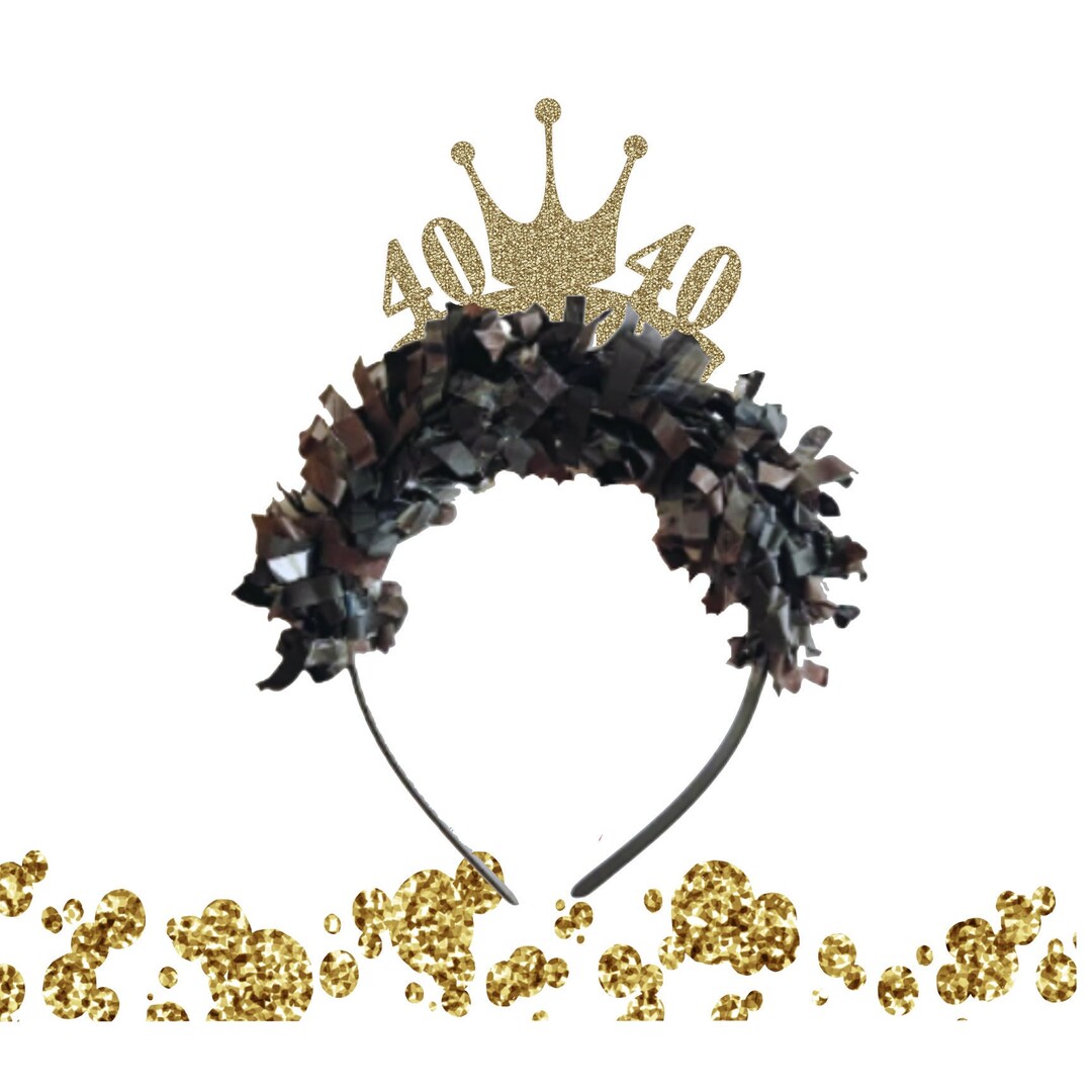 40th Birthday Crown, 40th Birthday Headband, 40th Birthday Party ...