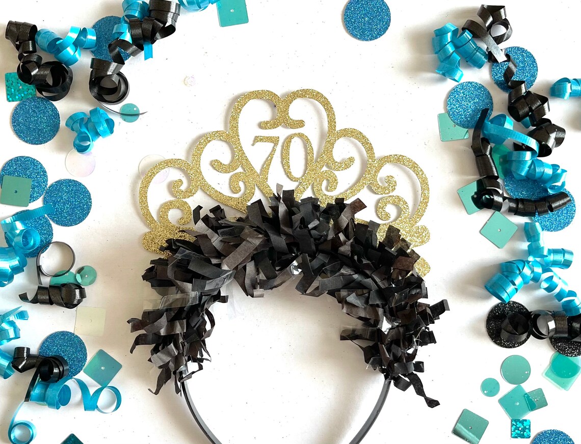 70th Birthday Gift, 70th Birthday Crown, 70th Birthday Headband, 70th ...