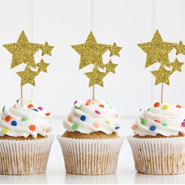 Star Cupcake Toppers - Etsy