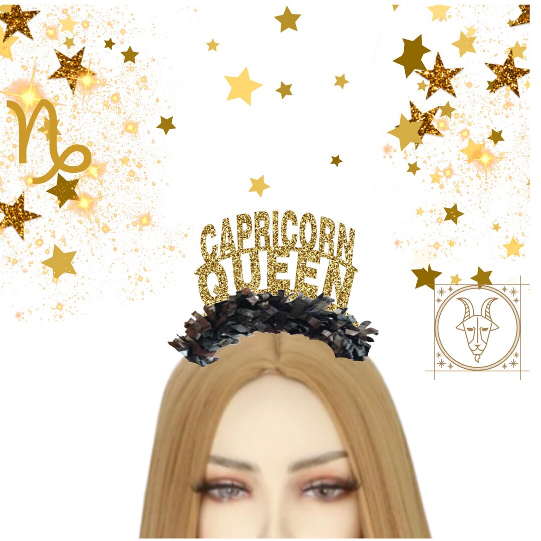 Capricorn Queen, Zodiac Birthday Headband, Capircorn Birthday ...