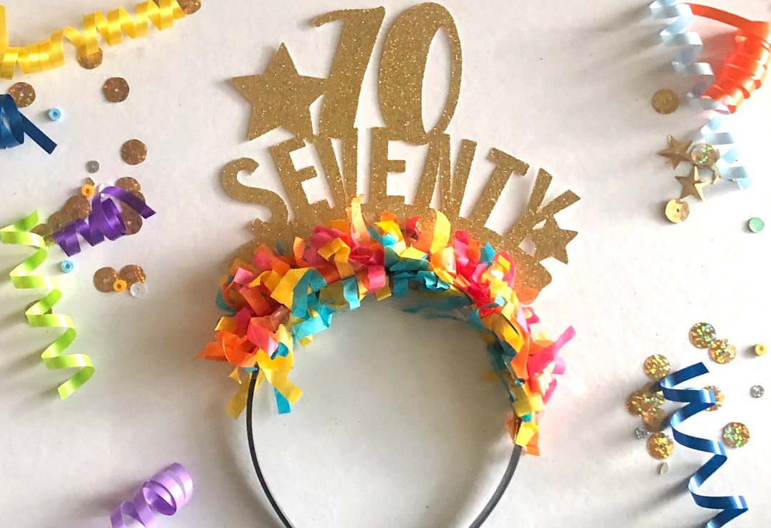 70th Birthday Crown, 70th Birthday Headband, 70th Birthday Party ...