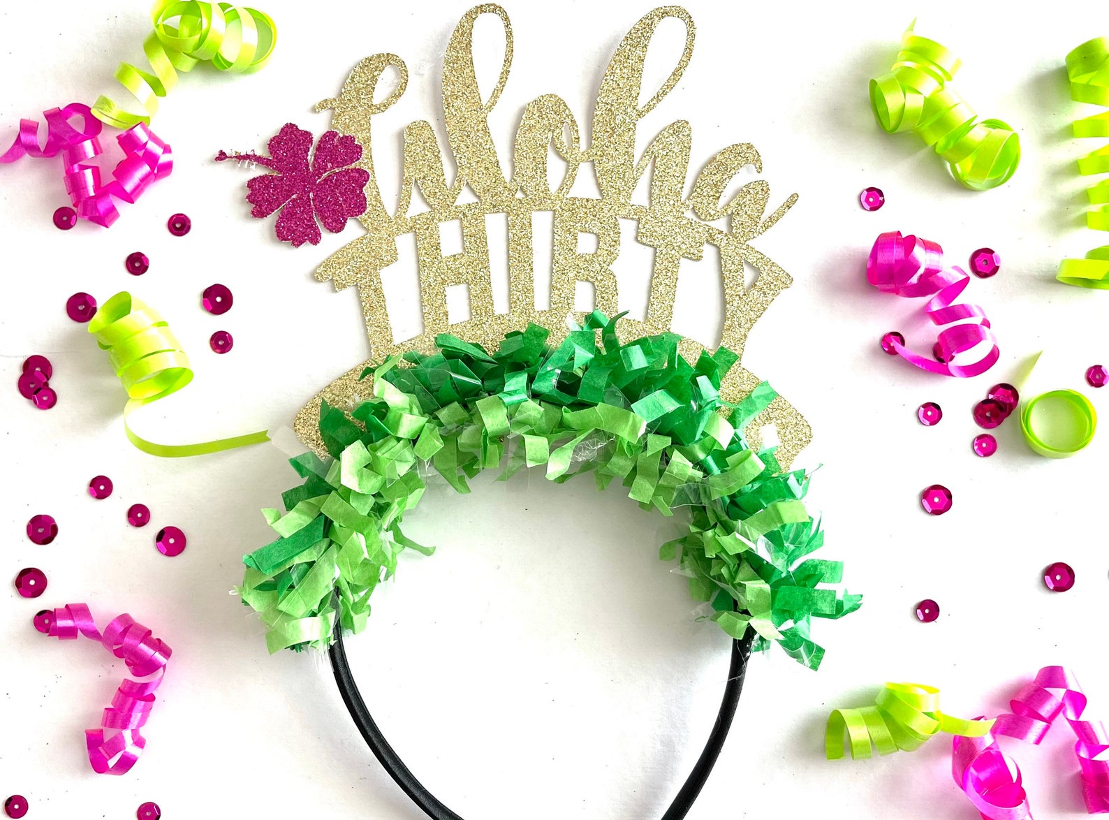 Aloha 30 Birthday Headband 30th Birthday Crown 30th Birthday - Etsy