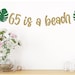 65 is a Beach Banner, 65th Birthday Banner, 65th Birthday, 65th ...