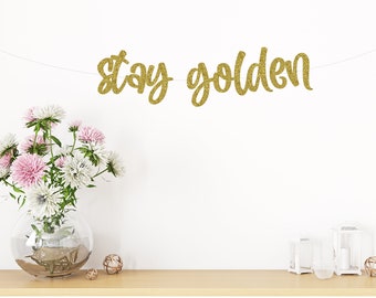 Golden Birthday Banner - Etsy