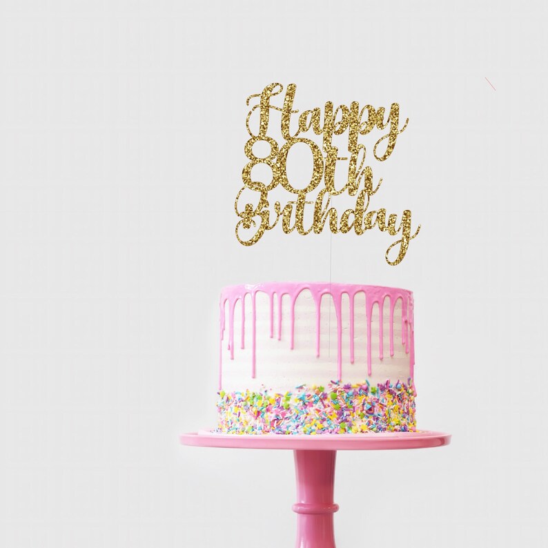Aloha 80 Cake Topper. 80th Birthday Cake Topper 80th Birthday - Etsy