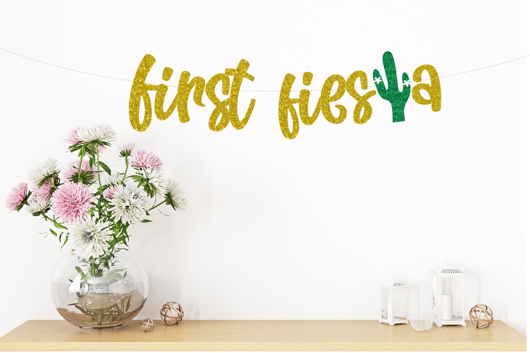First Fiesta Banner, First Birthday, 1st Birthday Birthday Banner, 1st ...