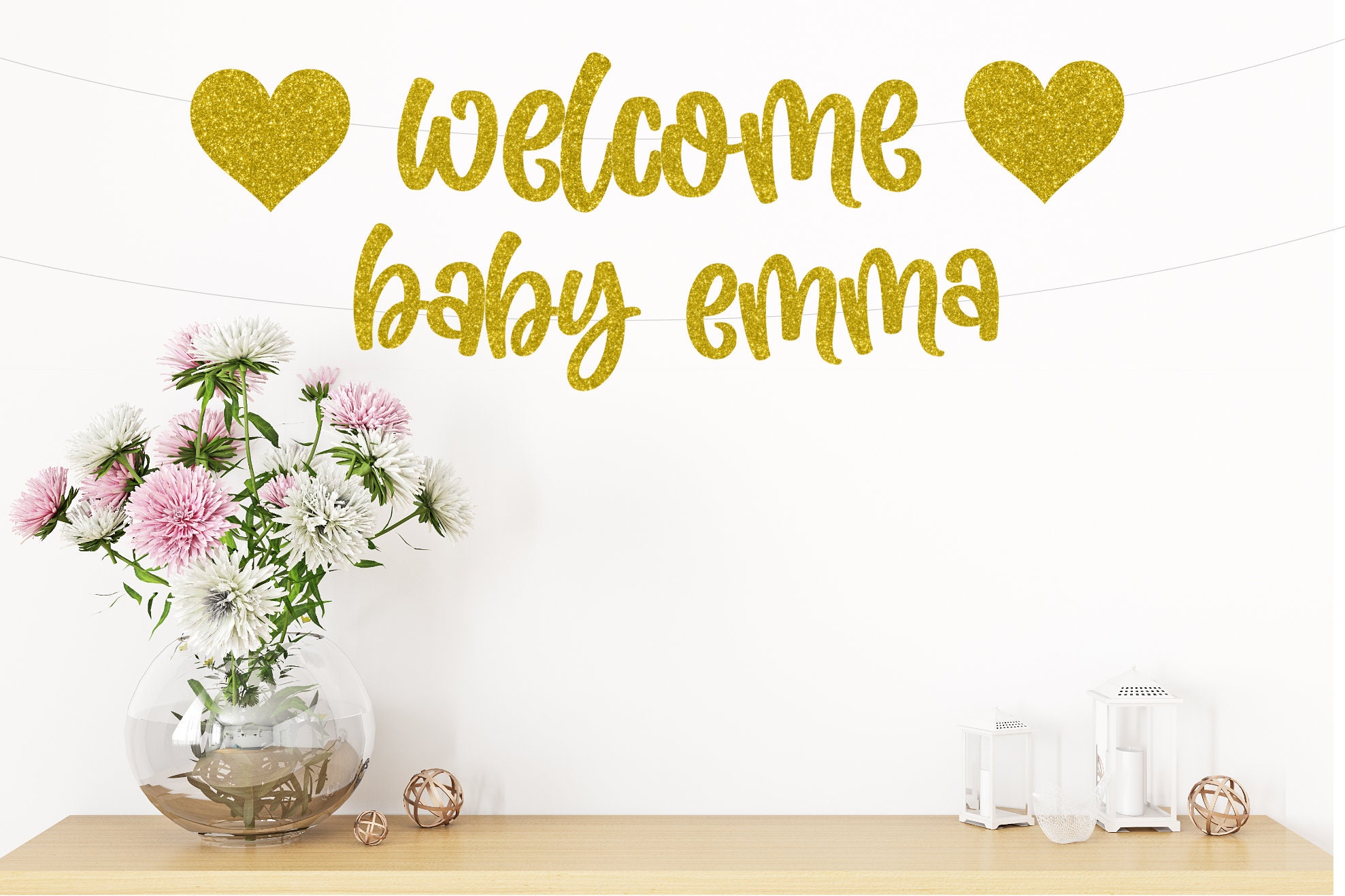 Custom Baby Shower Banners, Welcome Baby Banner, Baby Shower Banners ...