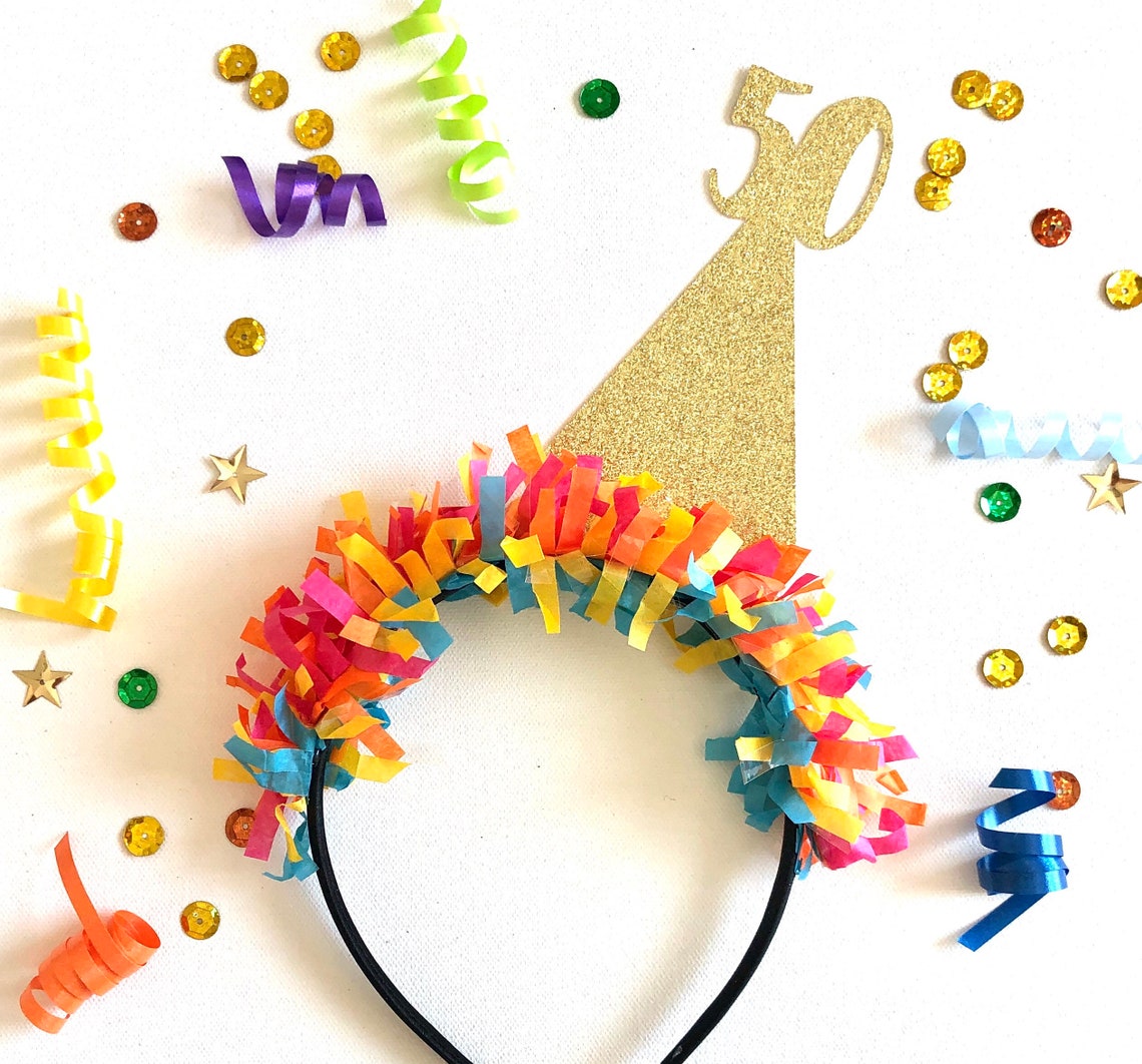 50th Birthday Crown 50th Birthday Headband 50th Birthday | Etsy