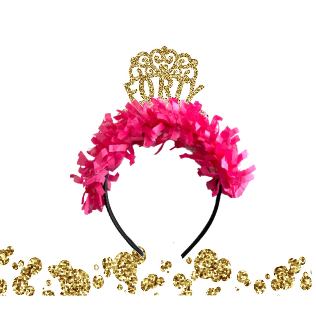 40th Birthday Crown, 40th Birthday Headband, 40th Birthday Party ...