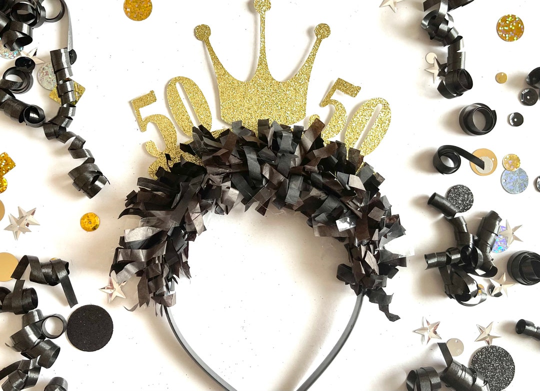 50th Birthday Crown, 50th Birthday Gift , 50th Birthday Party ...