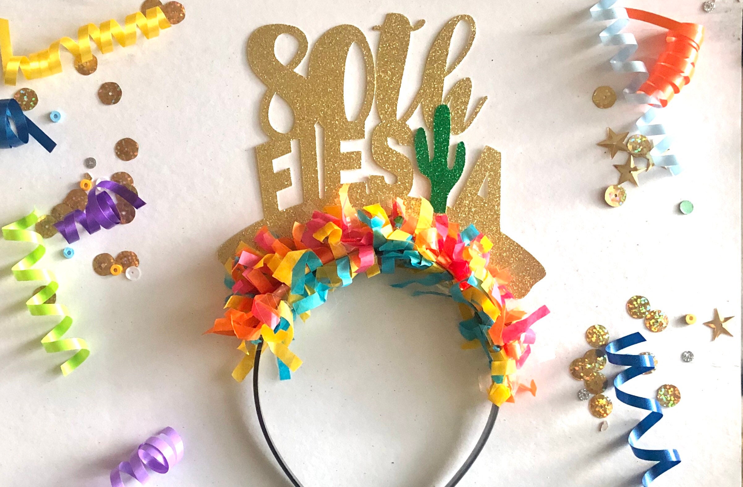 80th Fiesta Headband, Fiesta Birthday, 80th Birthday Crown,birthday ...