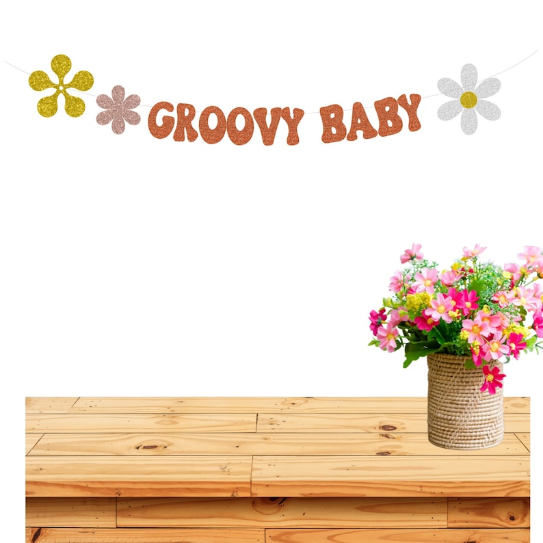 Groovy Baby Shower Banner Groovy Baby Shower Decorations - Etsy
