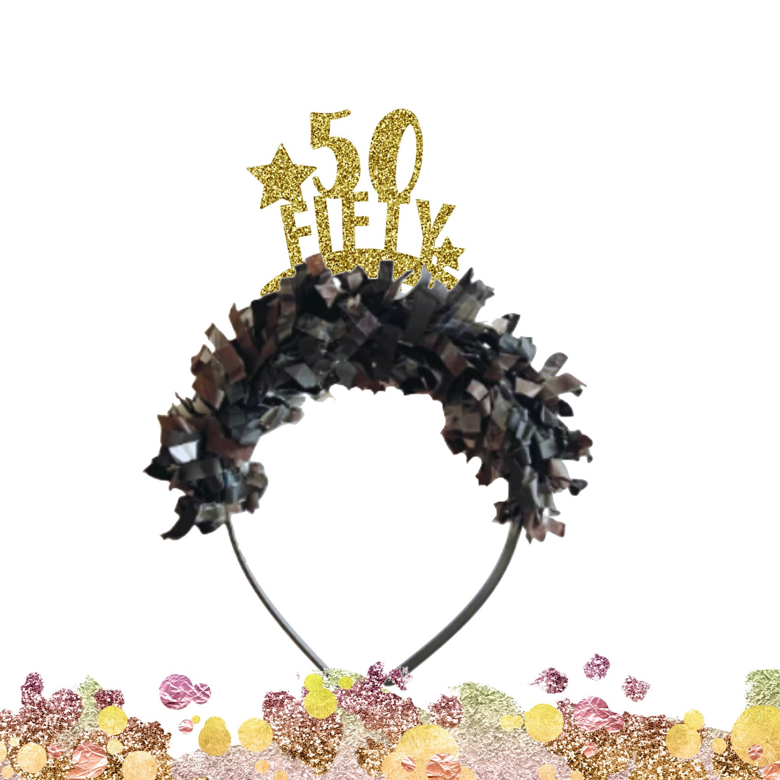 50th Birthday Crown, 50th Birthday Headband, 50th Birthday Party ...