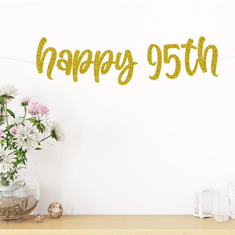 95th Birthday Sign - Etsy