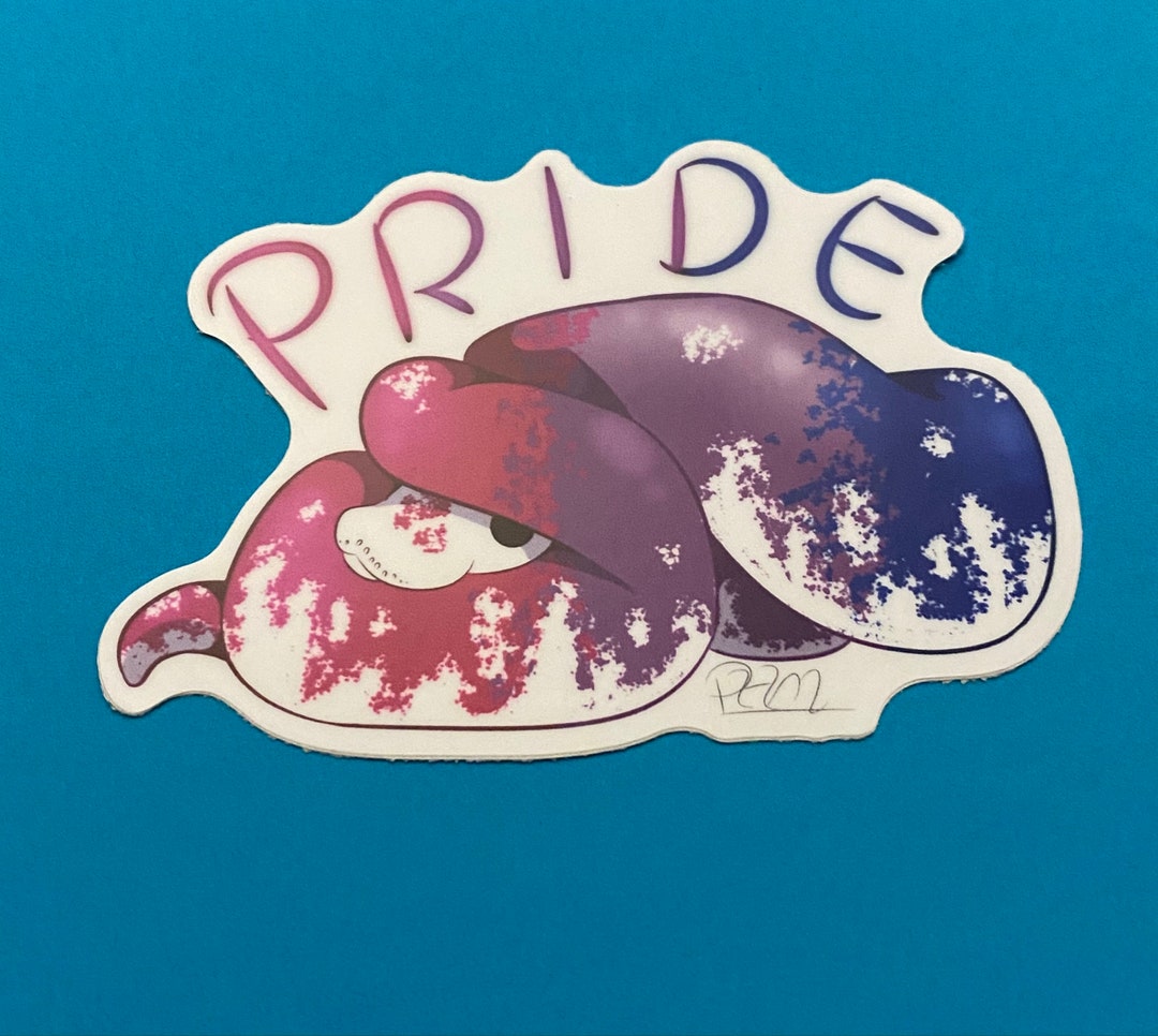 Bi Pride Snake Sticker. Waterproof Sticker. Water Bottle Sticker ...