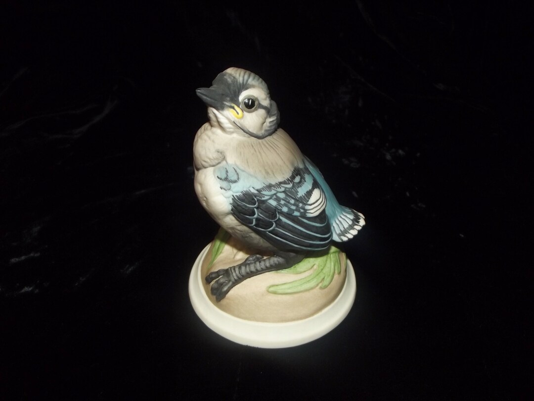 Boehm Bird Figurine, Baby Blue Jay Figurine, 436, Item 250 - Etsy