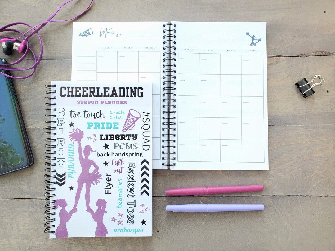 Cheer Season Planner | Record Your Goals, Competition Notes, Squad ...