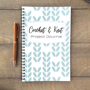 Crochet and Knitting Project Journal, Knit Project Planner, Tracker ...