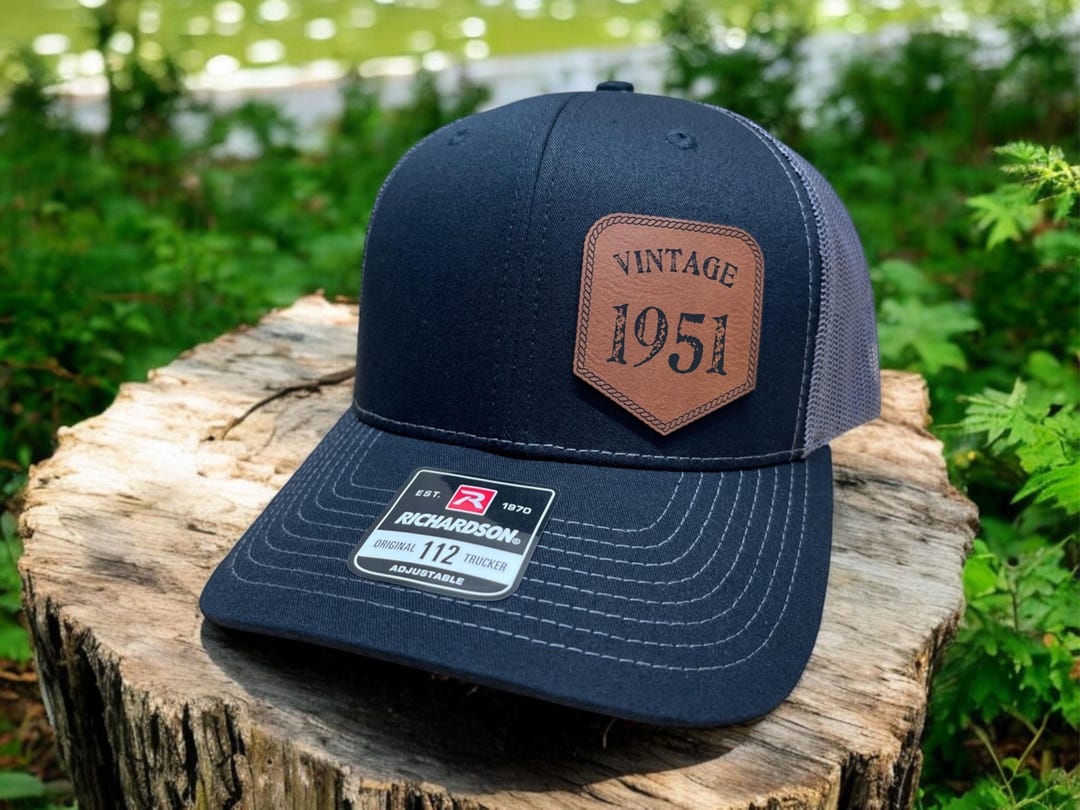 Vintage 1951 Leather Patch Hat – 75th Birthday Gift for Grandpa - Etsy
