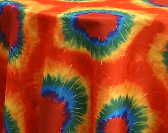 Tie dye tablecloth | Etsy