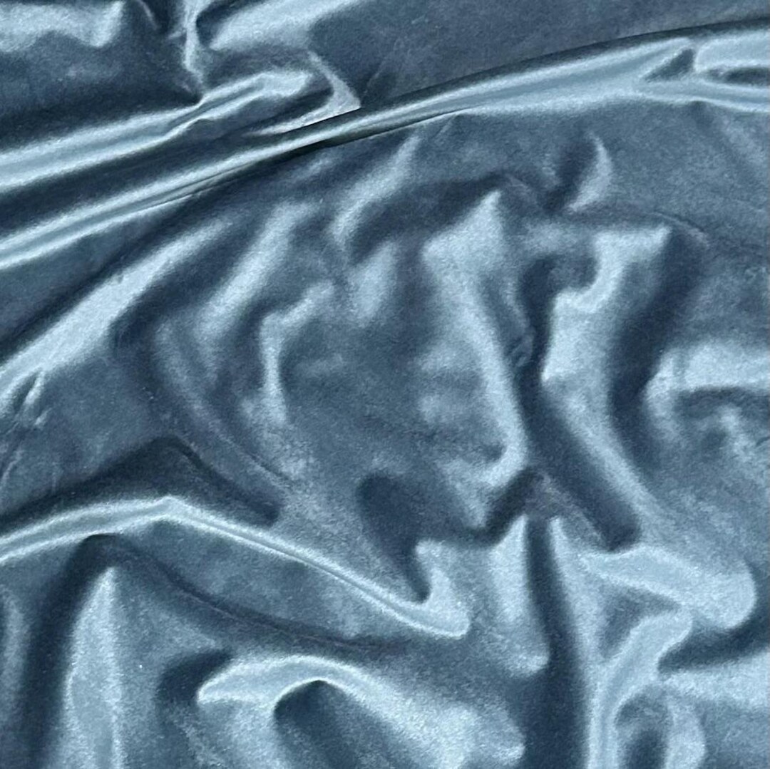 Luxury Plush Velvet Fabric by the Yard in Copen Perry (double Wide) - Etsy