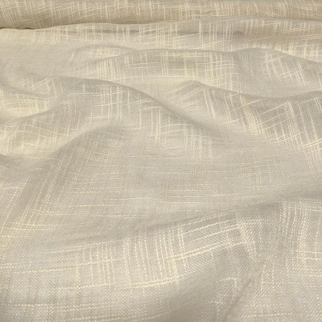 Poly Slub Linen (double Wide) Fabric by the Yard in Ivory - Etsy