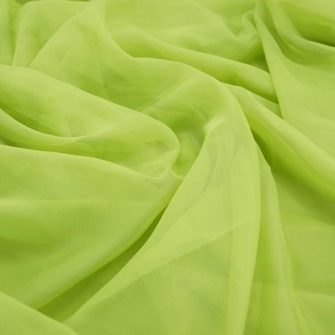 Voile (double Wide) Fabric by the Yard in Green AS 9050 - Etsy
