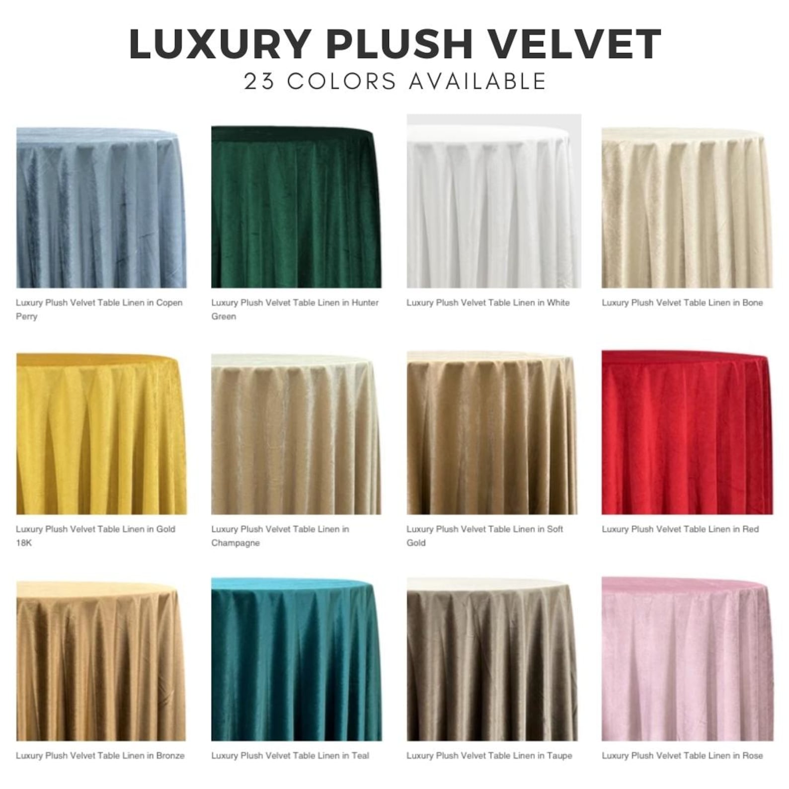 Luxury Plush Velvet Table Linens - Etsy