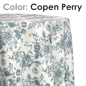 French Toile (poly Print) Table Linens - Etsy