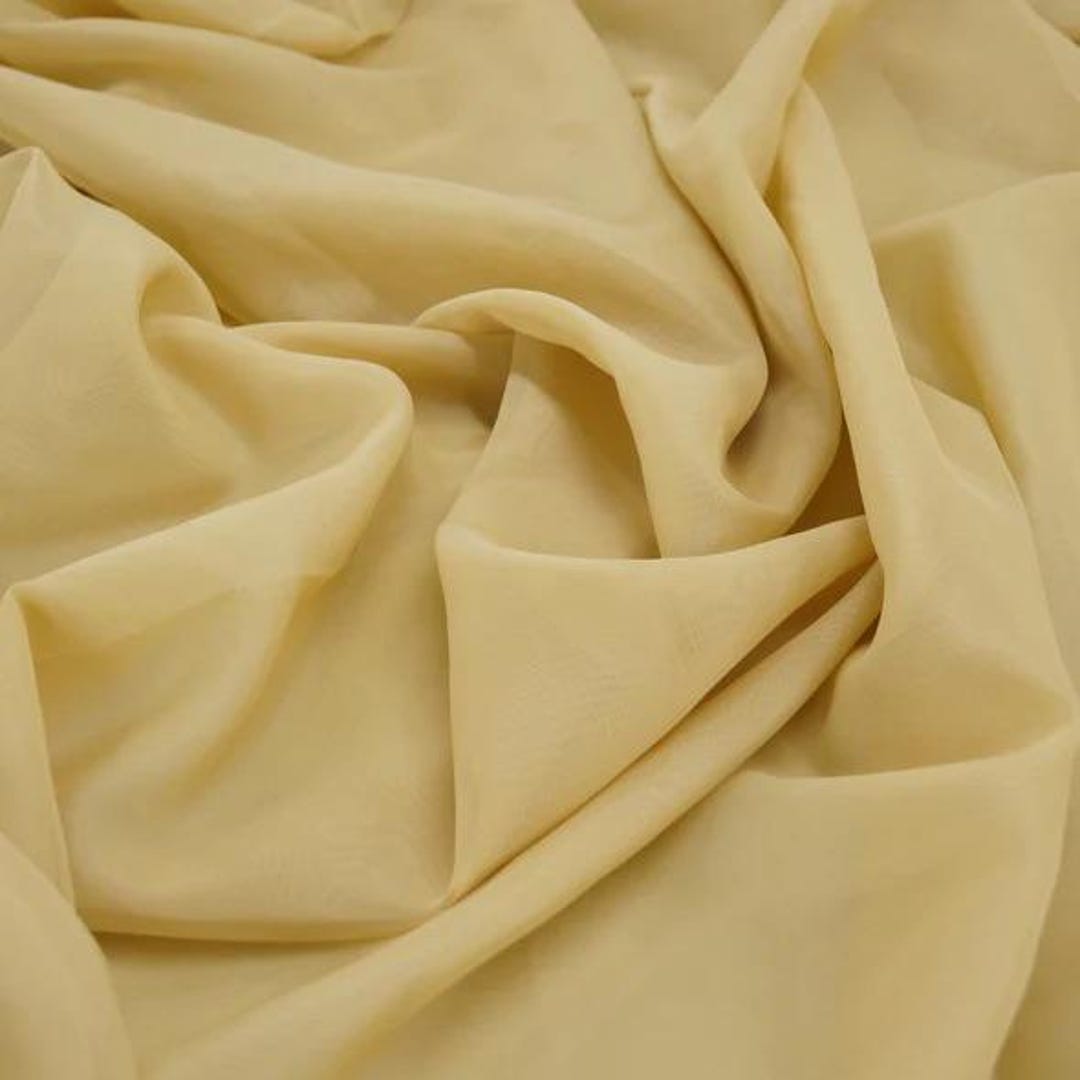 Voile (double Wide) Fabric by the Yard in Lt Gold 1890 - Etsy