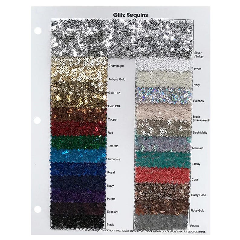 Glitz Sequins Fabric by the Yard in Ivory - Etsy