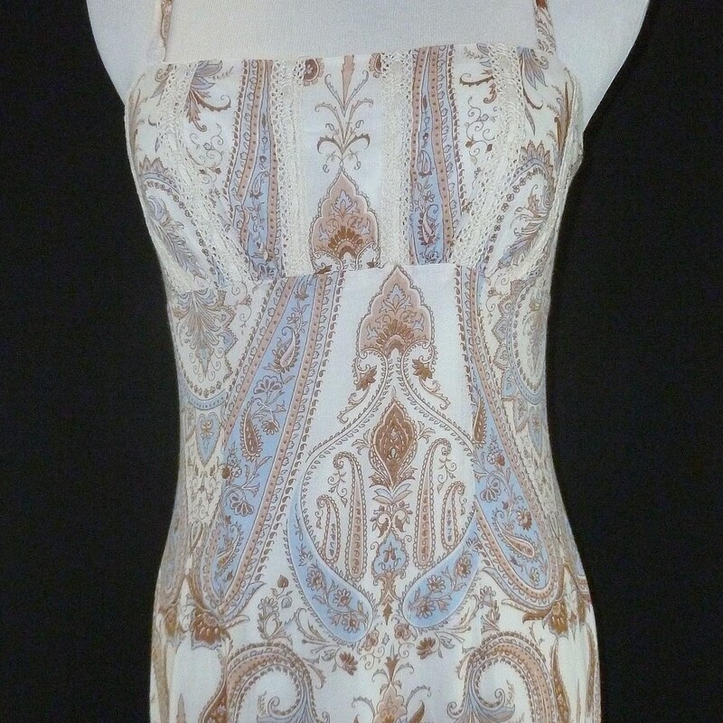 Vintage Paisley Maxi Dress - Etsy