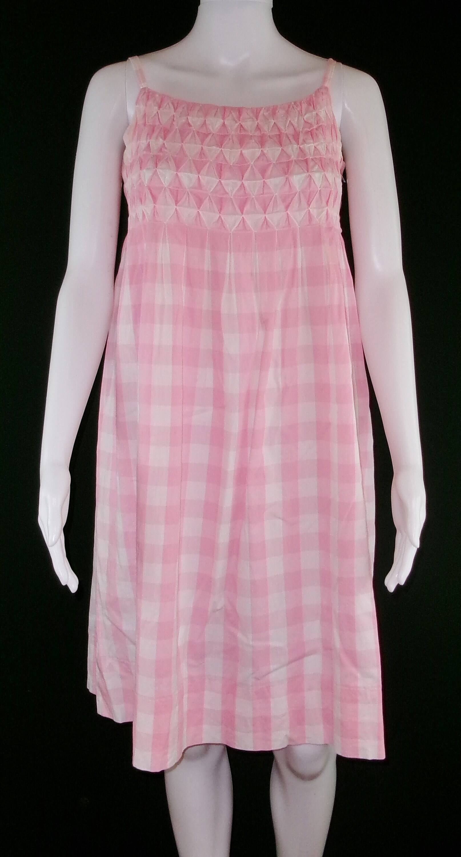 Vintage Early 60s Mr Mort Pink White Ginghan Smocked Sun Dress SZ S - Etsy