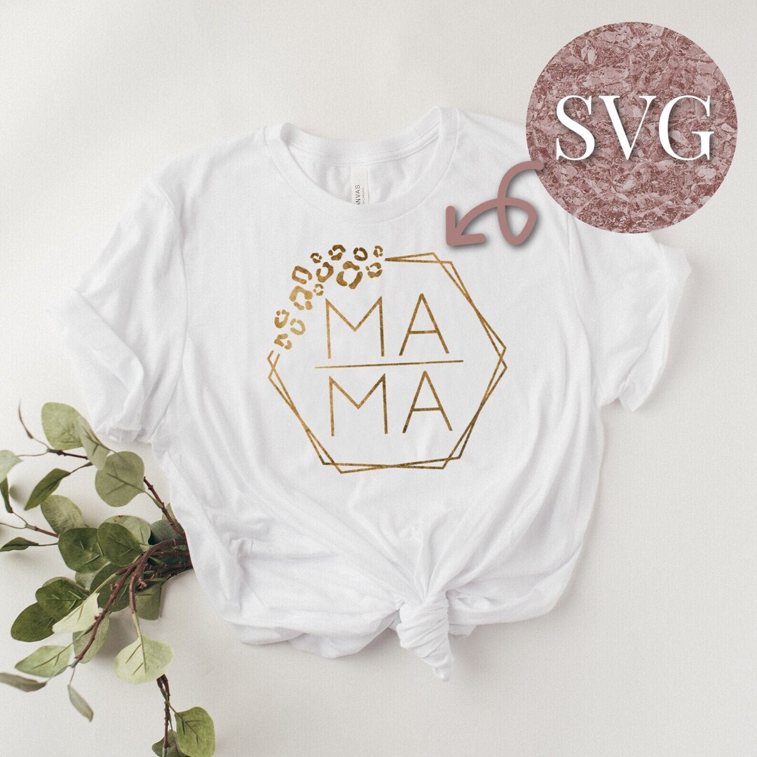 MAMA SVG, Tshirt Decal, Digital Design, PNG Jpg, Mom Life Svg, Leopard ...