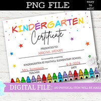 Editable Preschool Graduation Certificate, Preschool Diploma ...
