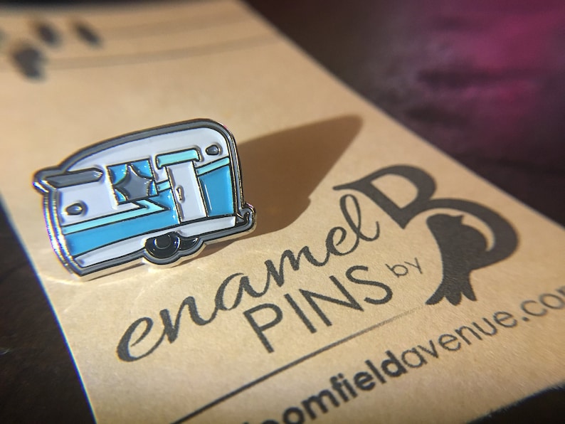 Camper Enamel Pin | Retro Canned Ham | Camping Adventure Soft Enamel ...