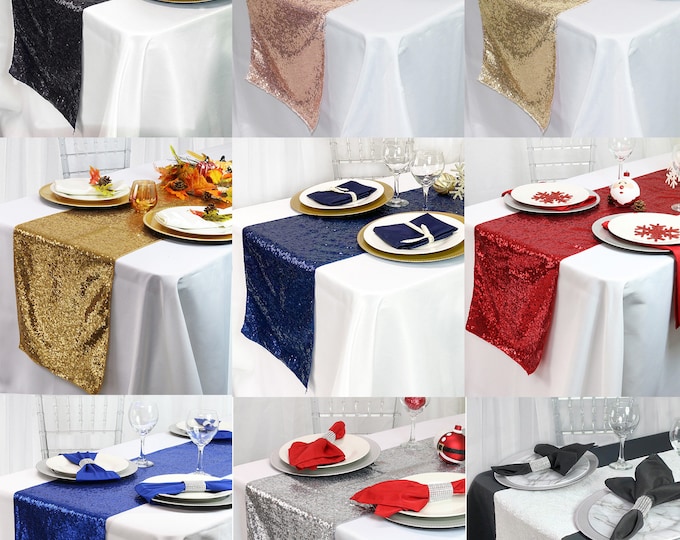 Glitz Sequin Table Runners Special, Sparkling Glimmer Table Runner 14 ...