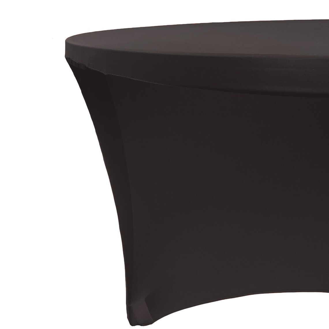 Black 6 FT Round Spandex Table Cover Wholesale Stretch - Etsy