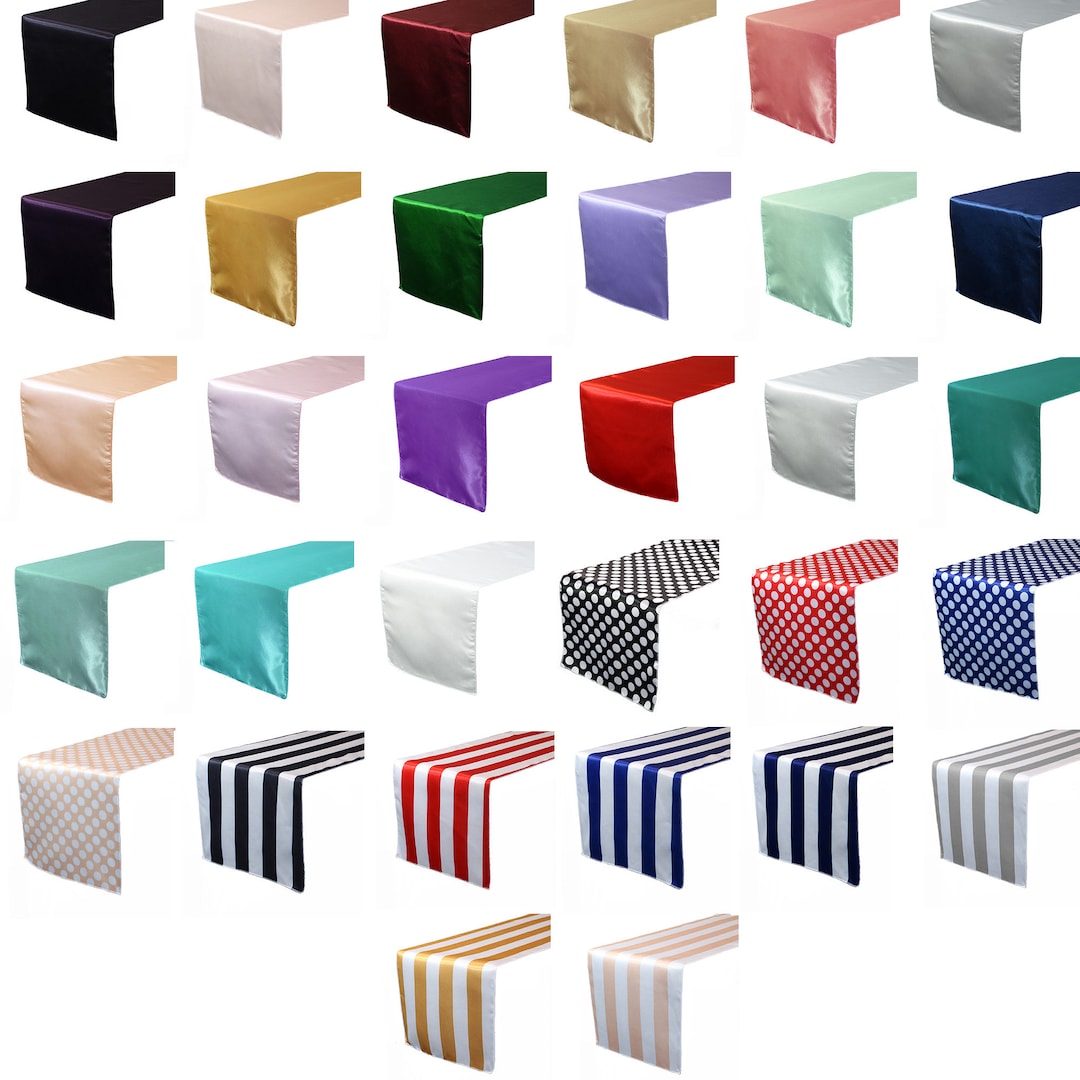 Satin Table Runners 14 X 108 In. | Wedding Wholesale Wedding, Christmas ...