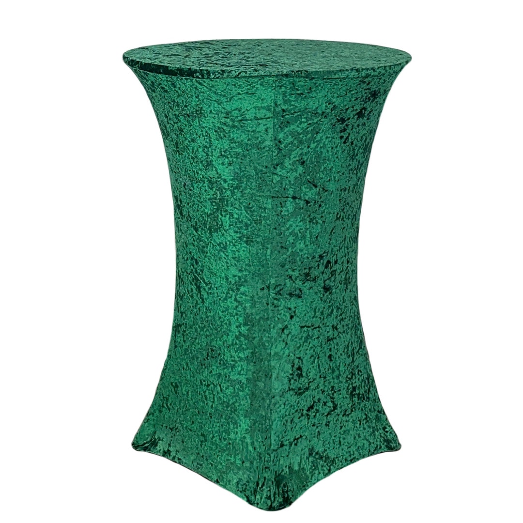 Emerald Green 30 Inch Highboy Cocktail Round Stretch Spandex Table ...