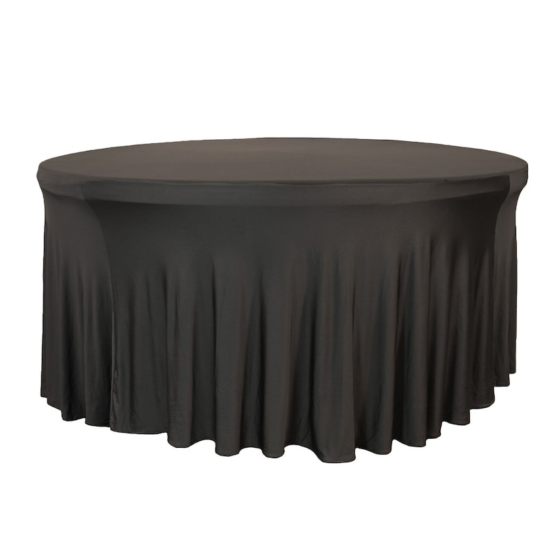 Spandex 6ft Round Table Cover | Wavy Draping - Etsy