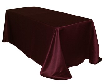 90 X 156 Rectangular Chocolate Brown Tablecloth - Etsy