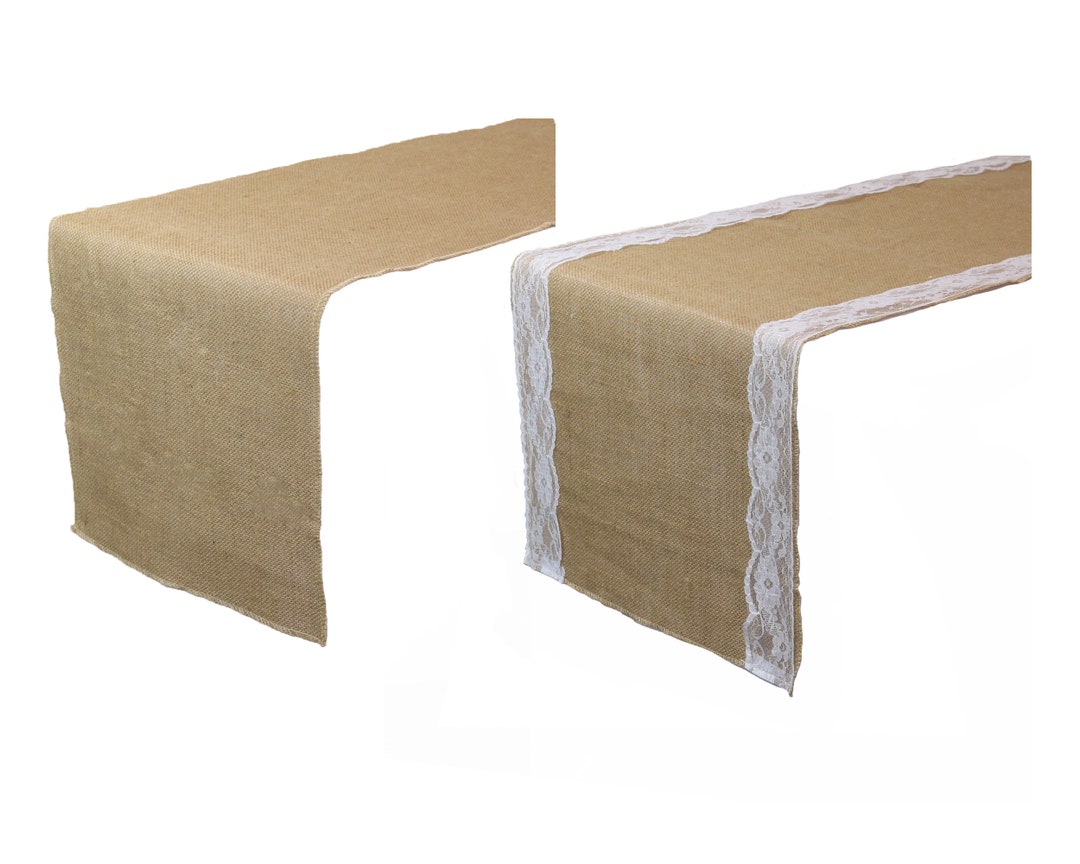Jute Burlap 13 X 108 Inches Table Runner Natural | Wedding, Christmas ...
