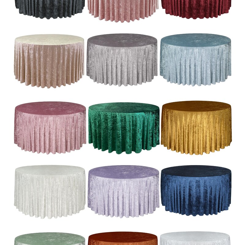 120 Velvet Round Tablecloth - Etsy