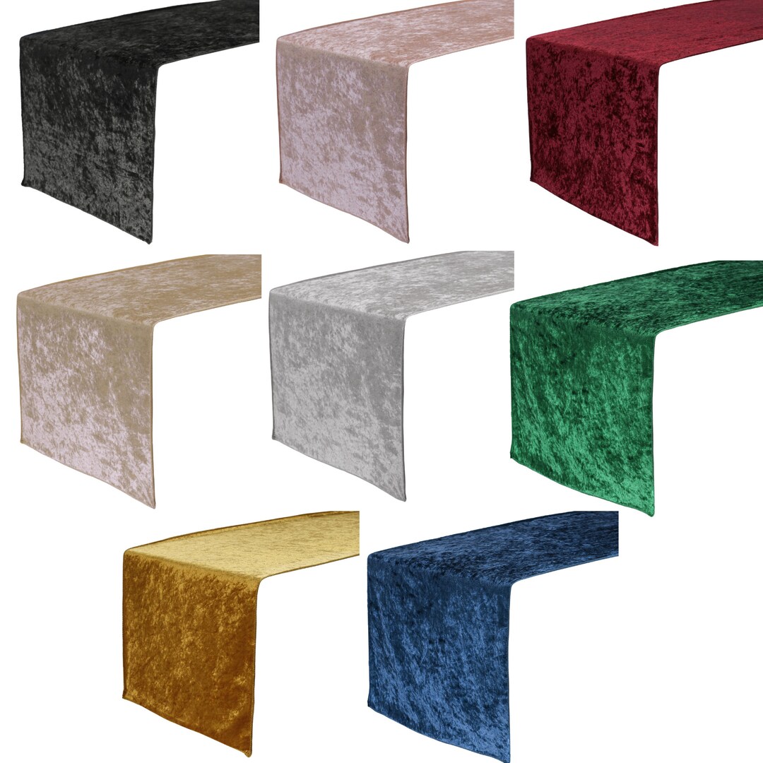 Crushed Velvet 14 X 108 Inch Table Runners | Wholesale Wedding ...