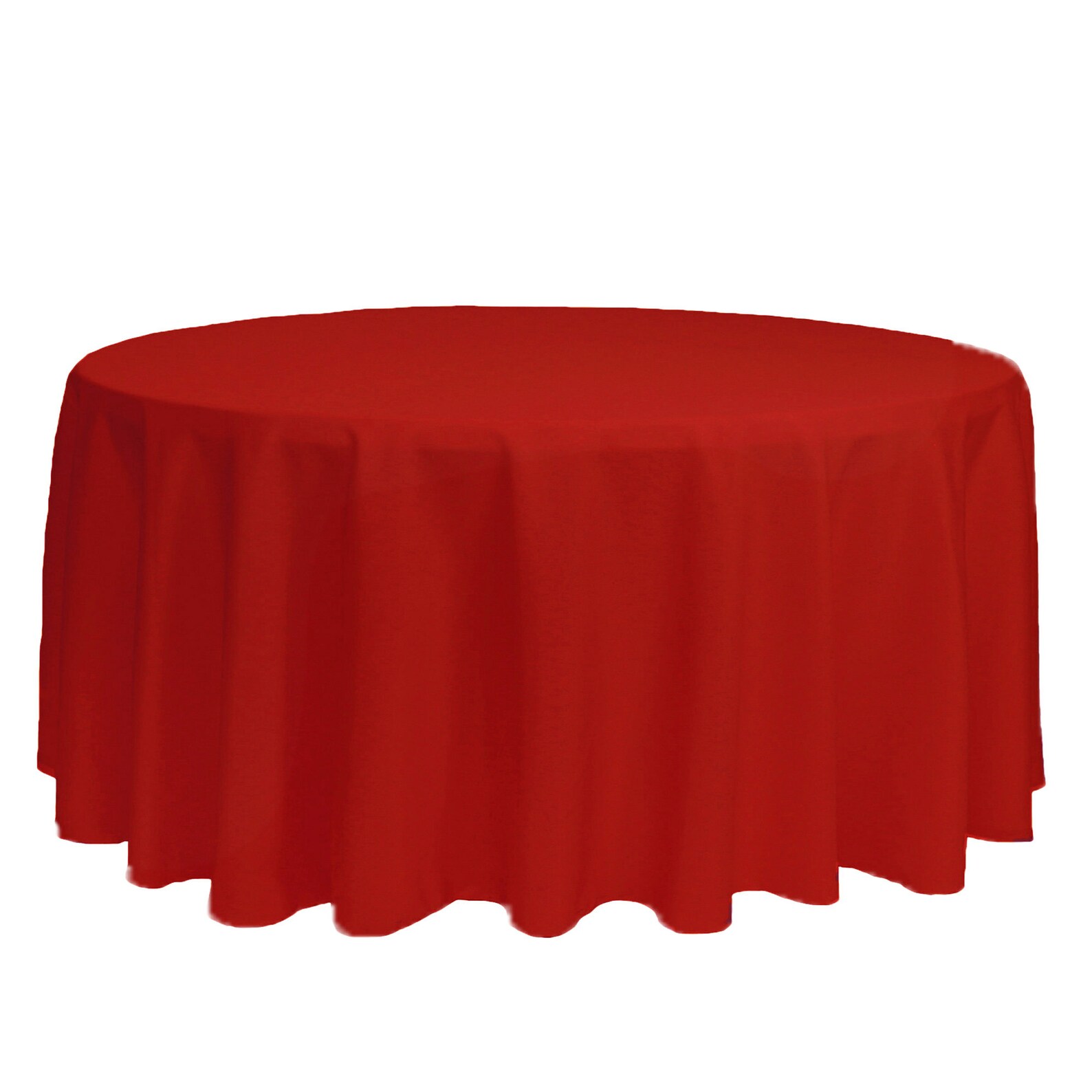 Red 132 Inch Round Polyester Tablecloth Wedding Tablecloths - Etsy
