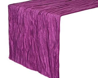 Purple Polyester Table Runner Wedding Table Runners - Etsy