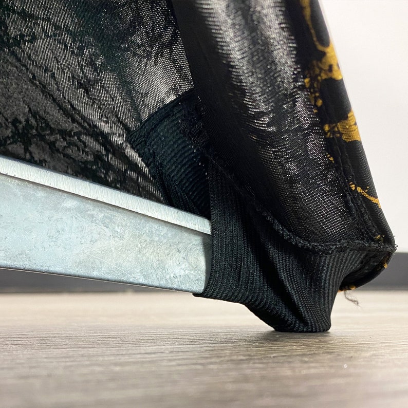 Black With Gold Marbling 30 Inch Highboy Cocktail Round - Etsy